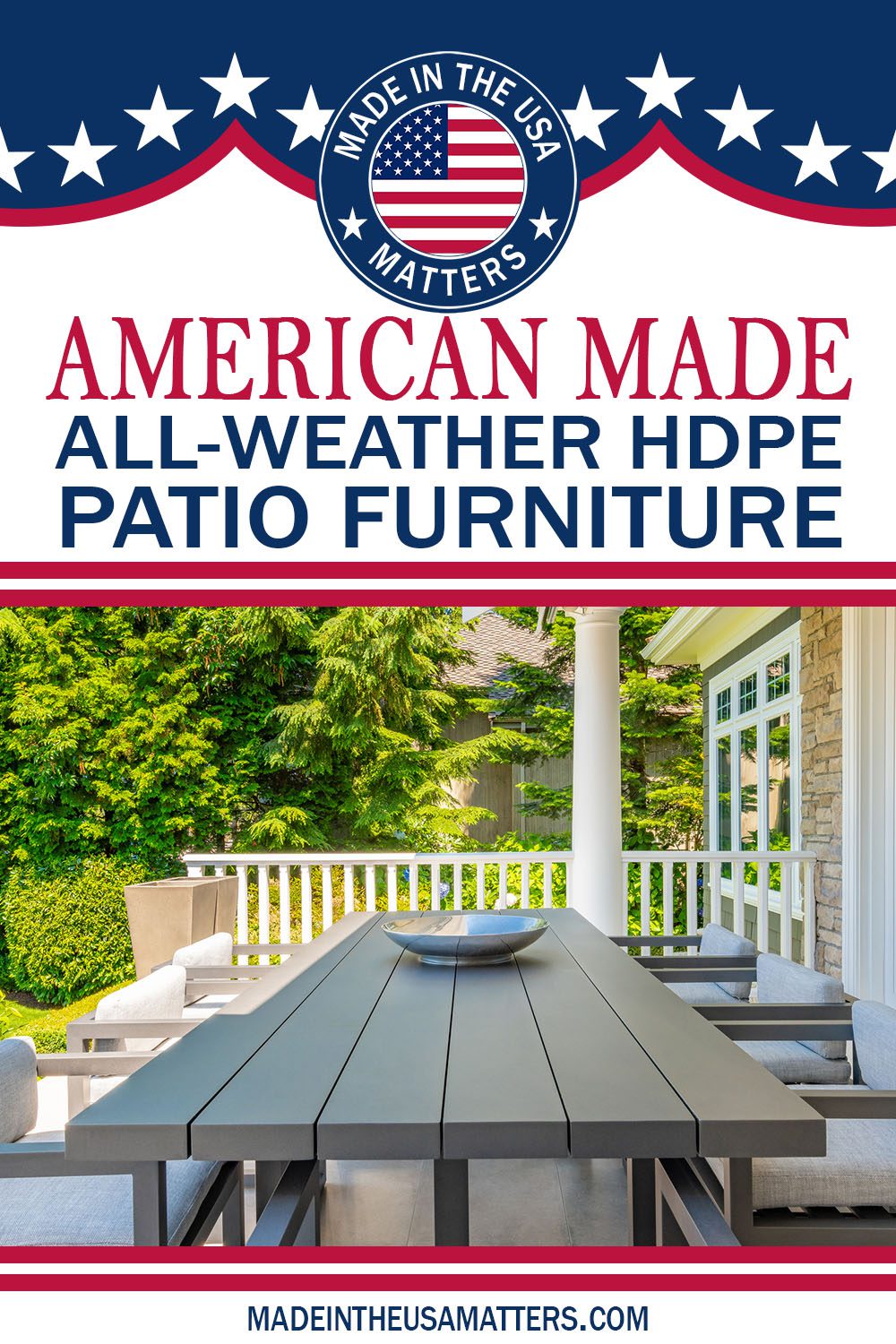 All-Weather Patio Furniture Made in the USA | Maintenance-Free Outdoor ...
